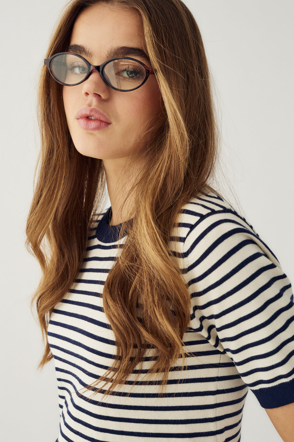 N-Muna Knit Dannia Blue Stripe – Noellafashion.dk
